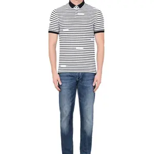 Emporio Armani Horizontal Striped Polo Shirt
