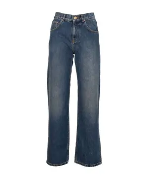 Aspesi Faded Detail Straight Leg Jeans