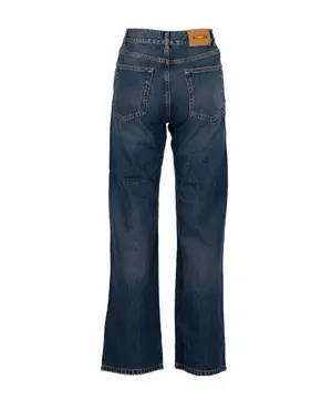 Aspesi Faded Detail Straight Leg Jeans