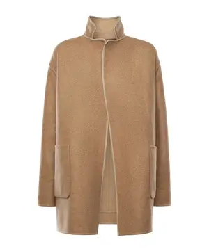 Loro Piana Long Sleeved High Collar Coat