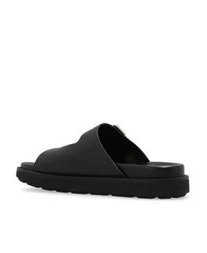FERRAGAMO Logo Buckled Slides