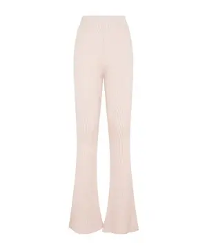 Peserico High-waist Knitted Flared Trousers