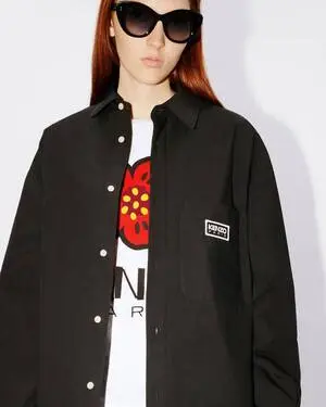 Kenzo Logo Patch Buttoned Padded Shirt
