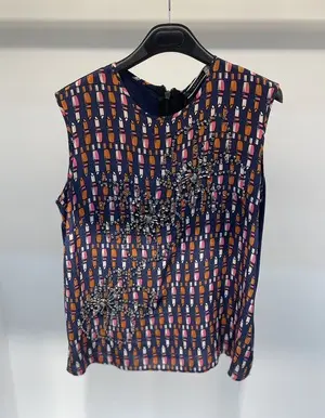 Sportmax Sleeveless Round Neck T-shirt