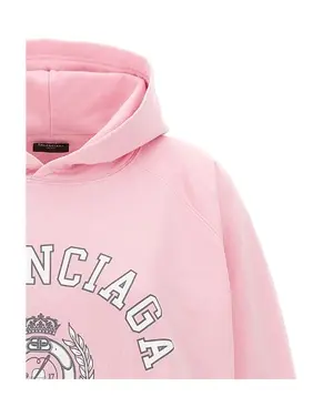 Balenciaga College 1917 Printed Oversized Hoodie