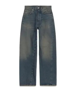 SUNFLOWER Logo Patch Straight-leg Jeans - Dirty Blue