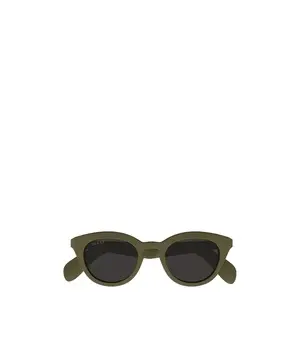 Gucci Oval Frame Sunglasses - Green