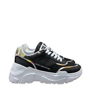 Versace Chunky Logo Sneakers - Black