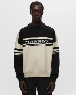 Isabel Marant Étoile Logo Intarsia Knit Crewneck Jumper