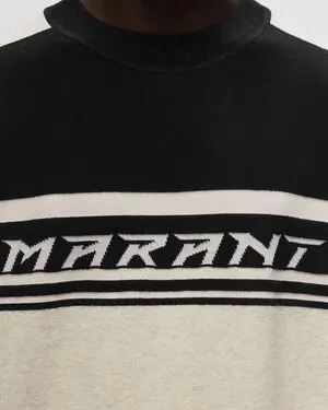 Isabel Marant Étoile Logo Intarsia Knit Crewneck Jumper