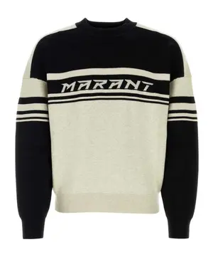 Isabel Marant Étoile Logo Intarsia Knit Crewneck Jumper - Multicolor