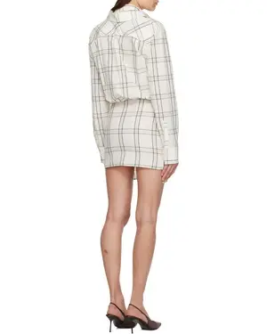Attico Draped Check Shirt