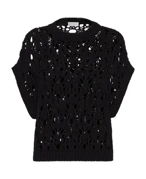Brunello Cucinelli Open-knitted Crewneck Jumper