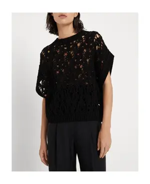 Brunello Cucinelli Open-knitted Crewneck Jumper