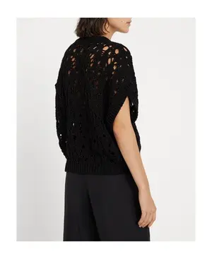 Brunello Cucinelli Open-knitted Crewneck Jumper