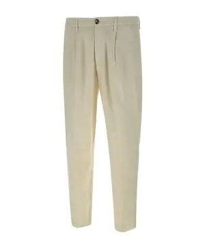 RE-HASH Jogger Style Trousers With Front Pleats - Nude