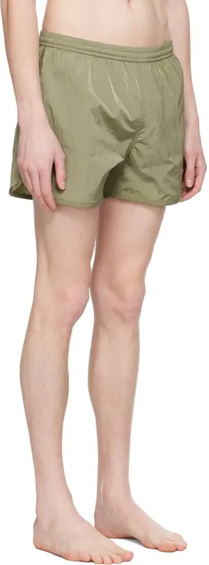 AMI Paris Elastic Waist Swim Shorts - Gray