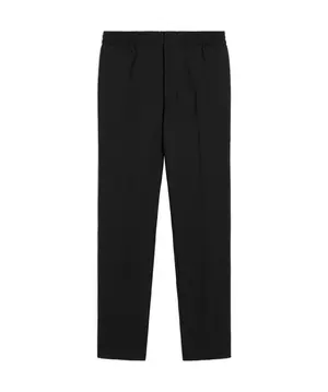 Ami Tailored Straight-leg Pants - Black