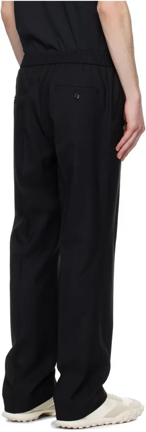 Ami Tailored Straight-leg Pants - Black