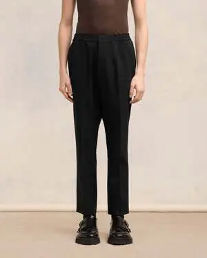 Ami Tailored Straight-leg Pants - Black