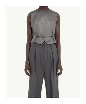 MAISON MARGIELA Satin Strapped Waistcoat