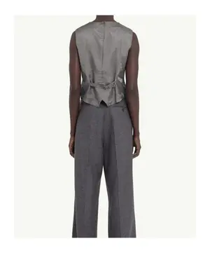 MAISON MARGIELA Satin Strapped Waistcoat