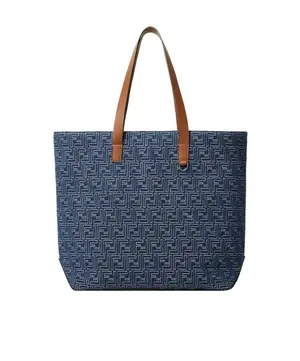 Fendi Ff Jacquard Medium Tote Bag - Blue