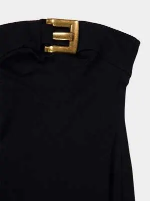 Balmain Embellished Strapless Maxi Dress