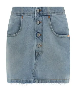 MAISON MARGIELA Denim Mini Skirt - Gray
