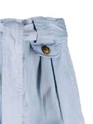 Woolrich Tie-waist Turn-up Hem Shorts - Blue