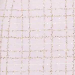 Alessandra Rich Sequin Embellished Plaid Tweed Mini Skirt