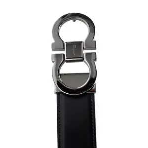 FERRAGAMO Gancini Reversible Belt - Black
