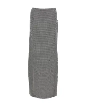 Thom Browne Houndstooth Slit Skirt