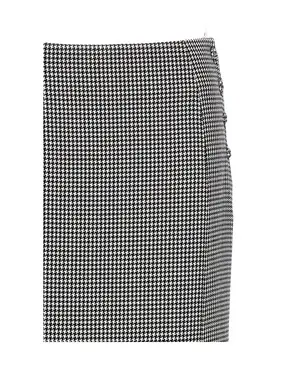 Thom Browne Houndstooth Slit Skirt