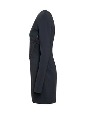Versace V-neck Corset Cocktail Dress