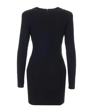 Versace V-neck Corset Cocktail Dress