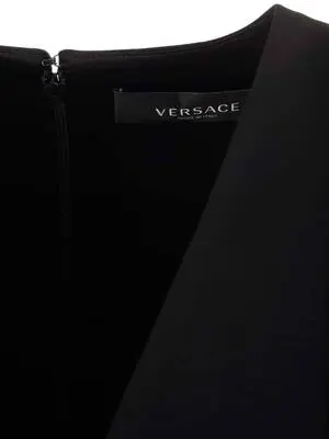 Versace V-neck Corset Cocktail Dress