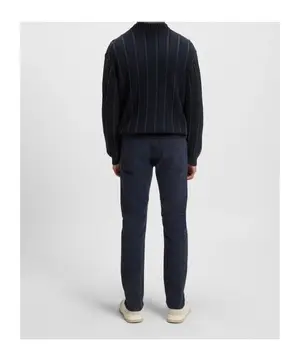 Hugo Boss Ribbed Crew Neck Sweater - Black