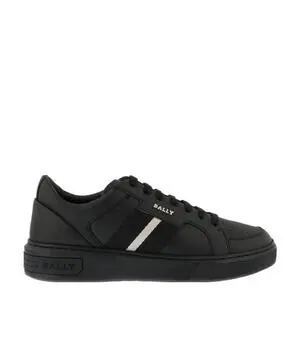 Bally Low Top Sneakers With Logo Plaque - Black