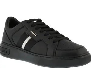 Bally Low Top Sneakers With Logo Plaque - Black