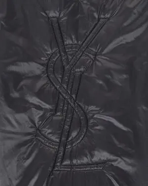 Saint Laurent Logo Embossed Drawstring Jacket