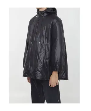 Saint Laurent Logo Embossed Drawstring Jacket