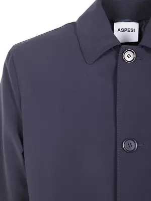 Aspesi Buttoned Trench Coat - Black