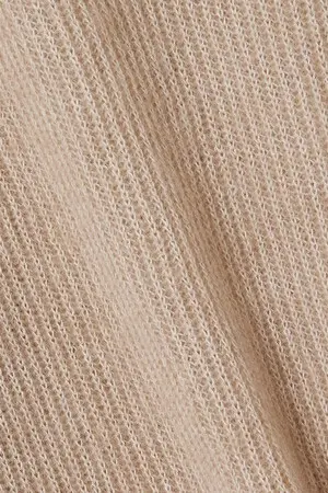 Brunello Cucinelli Long Sleeve Maxi Dress With Slit Details