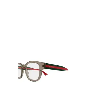 Gucci Square Frame Eyeglasses - Brown