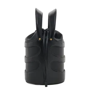 Alexander McQueen Logo Printed Drawstring Bucket Bag