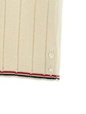 Thom Browne Ribbed V-neck Vest