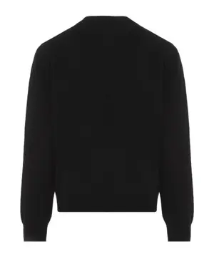 JIL SANDER Knitted Crewneck Jumper - Black