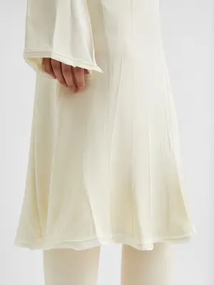 JIL SANDER Envers Satin Flared Skirt