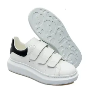 Alexander McQueen Oversized Triple Strap Sneakers - White